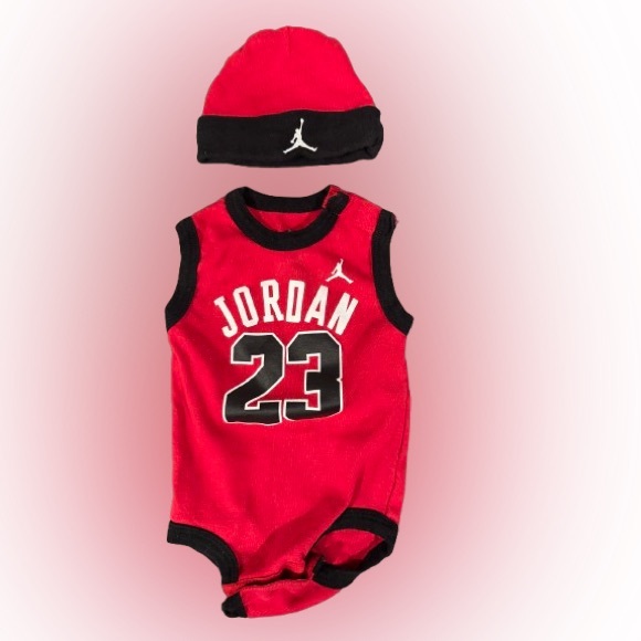 Jordan | Matching Sets | Jordan Red And Black Baby Outfit Set | Poshmark
